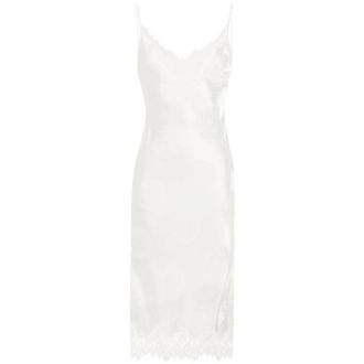 Coperni Femme, Robes, Blanc, Taille: 40 FR Robe Midi Orn&eacute;e de Dentelle