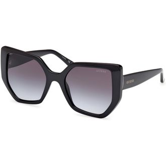 Guess GU00154 Lunettes de soleil, Noir/Fum&eacute;e, 55 mm