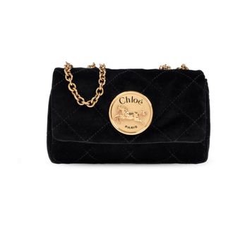 Chlo&eacute; Schultertasche Heritage Klein - - Bags - Damen - Schwarzk - ONE SIZE
