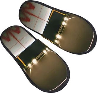 Generic Crosse De Hockey Homme Femme Slippers L&eacute;g&egrave;res Chaussons Peluche Pantoufles Pour Automne Hiver Ext&eacute;rieur M