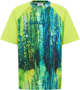 Carlo Colucci Homme, Tops, Multicolore, Taille: 2XL Raglan T-Shirt
