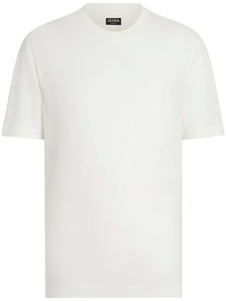 Ermenegildo Zegna t-shirt Oasi Lino - Blanc