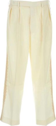 Bode Homme, Pantalons, Blanc, Taille: W34 Wool Pant