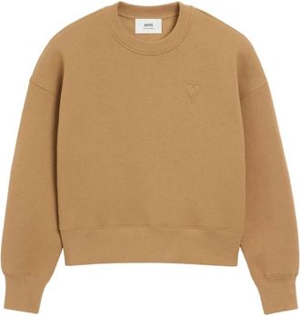 Ami Femme, Sweatshirts et sweats &agrave; capuche, Brun, Taille: 40 FR Ami de Coeur SweaT-shirt