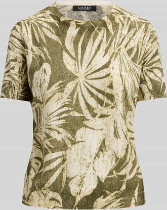Lauren Ralph Lauren Pullover aus Leinen-Baumwoll-Mix mit kurzen &Auml;rmeln