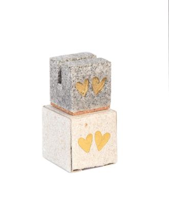 Good old Friends Mini Kartenhalter Goldenes Doppelherz