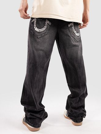 True Religion Ricky Sn Nf Embr Bndna Hs 34In Jeans compass trail black wash