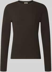 Drykorn Slim Fit Longsleeve aus reiner Baumwolle Modell Enil