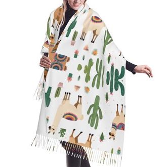 Generic Alpaga Lama Femme Etole Confortable Foulard Grande Ch&acirc;le Wrap Pour Mariage Cadeau Automne Hiver