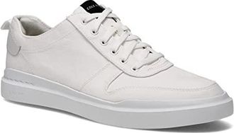 Cole Haan Homme Grandpro Chaussures de Rallye en Toile Basket, Optic White Canvas, 41 EU Large