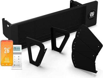 Blumfeldt Infrarot Wandheizung 2500W - Wand & Deckenmontage, IP44 Spritzwassergesch&uuml;tzt, 2 Heizstufen, Smart App Steuerung, LED-Touchscreen, Thermostat