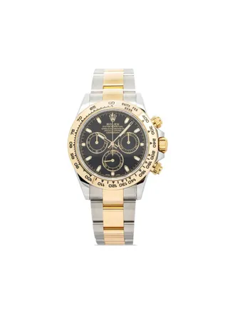 Rolex montre Daytona 40 mm pre-owned - Noir