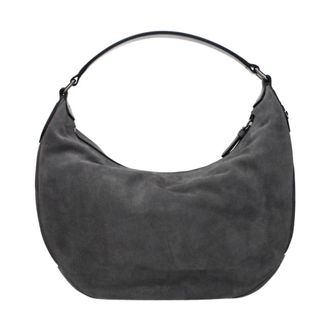 Jimmy Choo London Sac bandouli&egrave;re en daim - Femme - Sacs - Gris - Taille: ONE Size