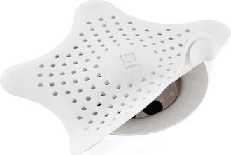 Umbra Starfish. Filtre à bonde de douche et bain Starfish. Coloris blanc. Dimension 16.5x16.5x1.3cm