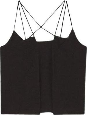 Patrizia Pepe Femme, Tops, Noir, Taille: 38 FR Hauts sans manches