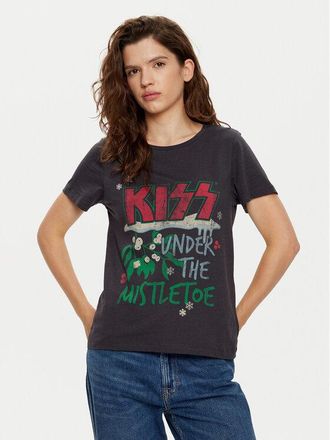 Noisy May T-Shirt Nate 27031641 Grau Oversize