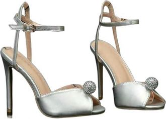 Generic YUJIEBB Chaussures &agrave; talons hauts faites &agrave; la main en cuir perl&eacute; pour mari&eacute;e Chaussures de mariage avec bouche de poisson Sandales &agrave; talons aiguilles 