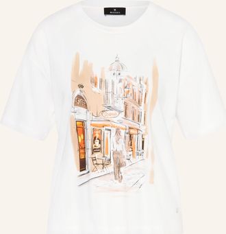 Monari Monari T-Shirt Mit Schmucksteinen weiss