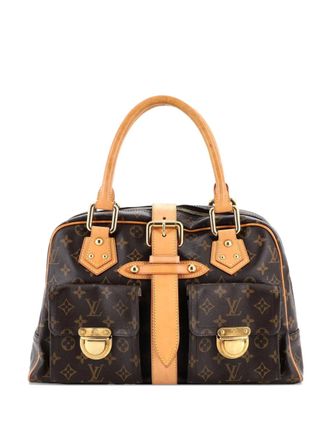 Louis Vuitton Manhattan Handbag Monogram Canvas GM satchel - Marron