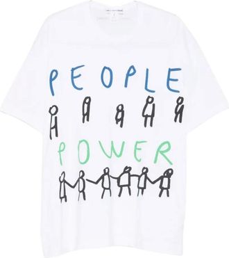 Comme Des Gar&ccedil;ons Homme, Tops, Blanc, Taille: S T-Shirt Knit