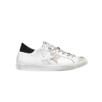 2Star Wei&szlig;/Schwarze Low Top Sneakers Modern Casual - - Shoes - Damen - Wei&szlig; - 36 EU