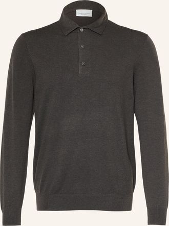 Profuomo Profuomo Strick-Poloshirt braun