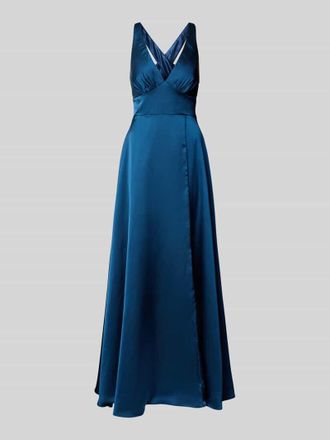 Luxuar Fashion Abendkleid mit tiefem V-Ausschnitt