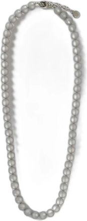 Emporio Armani Collier en perles de r&eacute;sine - Femme - Accessoires - Bleu - Taille: ONE Size
