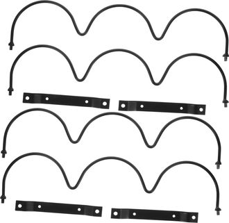 SOLUSTRE 2 St&uuml;cke Metall Weinregal Stapelbares Flaschenregal f&uuml;r Flaschen Robuster Eisen Weinhalter Platzsparender Weinaufbewahrungsschrank f&uuml;r K&uuml;che Bar Vorra