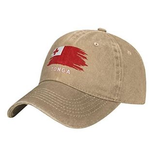 Generic Sun Protection Casquettes Drapeau des Tonga, Jeans Tonga L&eacute;ger Pare-Soleil Casquette S&eacute;chage Rapide Visiere pour Cyclisme Ext&eacute;rieur Voyage