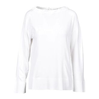 Alpha Studio Femme, Blouses et Chemises, Blanc, Taille: 38 FR Haut Tricot Élégant