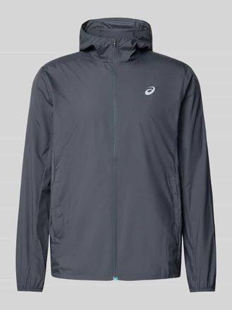 Asics Windbreaker mit Logo-Print und Kapuze