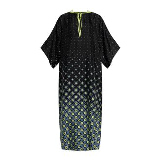 Casablanca Monogram Degrade Seidenkleid - - Dresses - Damen - Schwarzk - S