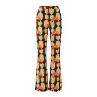 La DoubleJ Opulente Arcturus Print Bootcut Hose - - Trousers - Damen - Mehrfarbig - L