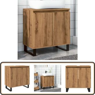 vidaXL Badschrank Artisan-Eiche 58x33x60 cm Holzwerkstoff - Vidaxl