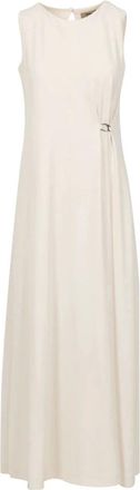 Herno Femme, Robes, Beige, Taille: 38 FR Robe en diagonale fluide