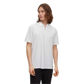 HUGO BOSS Poloshirt f&uuml;r Herren, Stoff (Wei&szlig;)