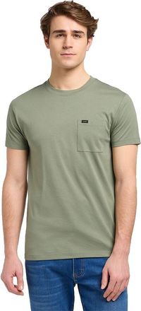 Lee Mens Ultimate Pocket Tee T-Shirt, Olive Stone, Large