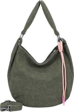 Fritzi Aus Preu&szlig;en Fritzi aus Preu&szlig;en sac &agrave; &eacute;paule bandouli&egrave;re Sue01 Suede Jacky Hobo Bag Soft Dark Olive