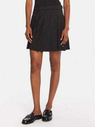 Tommy Hilfiger Faltenrock Timeless WW0WW48354 Schwarz Regular Fit