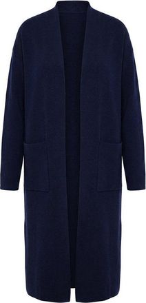 Ulla Popken Strickjacke Long-Strickjacke Oversized ohne Verschluss Langarm