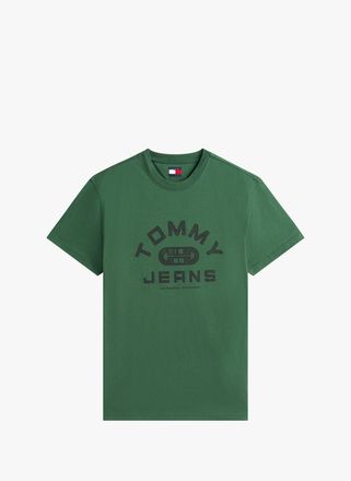 Tommy Hilfiger T-shirt droit imprim&eacute; en coton