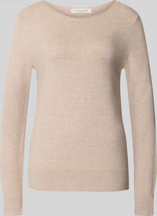 Christian Berg Regular Fit Strickpullover aus Viskose-Mix mit U-Boot-Ausschnitt