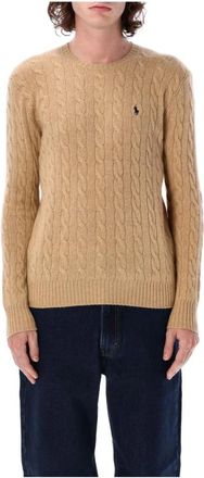 Polo Ralph Lauren Homme, Pulls, Brun, Taille: 2XL Pull en maille torsad&eacute;e &agrave; col rond