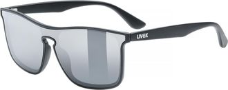 Uvex heyday - Sportbrille für Damen und Herren - 100% UVA-, B, C Schutz - Schutz vor IR- Strahlung - mirror - black matt/smoke gray - one size