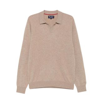 MC2 Saint Barth Polo en Cachemire Covent - Homme - Tops - Beige - Taille: XL