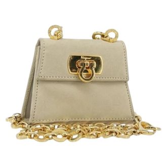 Ferragamo Pre-owned Mini Schultertasche - - Pre-owned - Damen - Beige - ONE SIZE