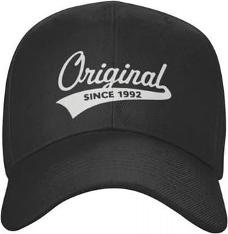 Generic Casquette de baseball punk unisexe originale depuis 1992 casquette de camionneur adulte 30e anniversaire casquette de baseball r&eacute;glable femme homme hi