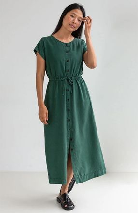 Twothirds Damen vegan Kleid Marasusa Gr&uuml;n