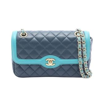 Chanel Sac bandouli&egrave;re vintage Pre-owned - Femme - Pre-owned - Vert - Taille: ONE Size